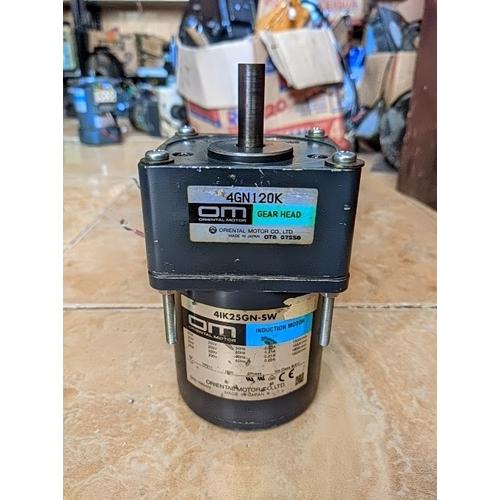 Jual AC motor geabox 220V 25W Ratio 1:120 Oriental motor - Induction ...