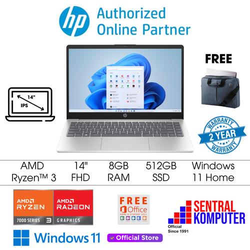 Promo HP 14-em0332AU/em0333AU Ryzen 3-7320U 8GB 512GB w11 14" ips ...