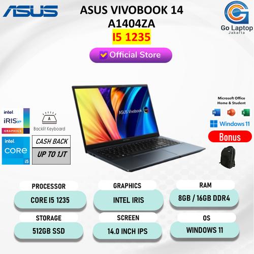 Promo Asus Vivobook 14 A1404ZA I5 1235 Ram 8GB 512GB 14.0Fhd VIPS ...