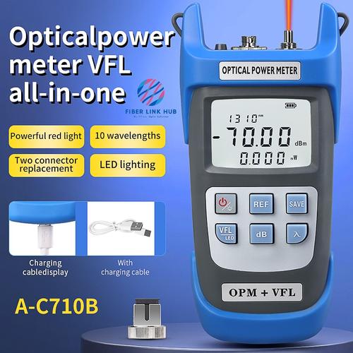 Jual Optical Power Meter 3 in 1 Rechargeable Bisa Di Cas OPM + VFL 15mW ...