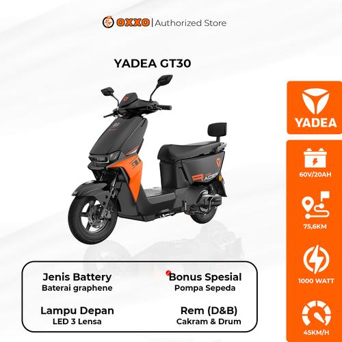 Jual [OFFICIAL] Sepeda Listrik Yadea GT30 1000 WATT 60V23Ah - E Bike Yadea - Garansi Resmi ...
