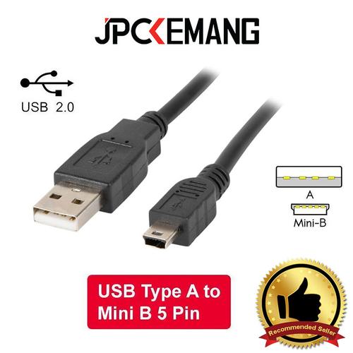 Promo USB Cable 2.0 USB A to Mini B 5 Pin Kabel Data USB 5pin - Jakarta ...