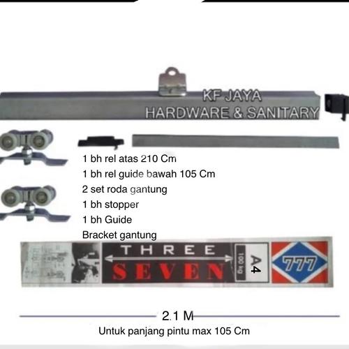 Jual Rel Pintu geser / sliding 777 ukuran A4 / J4 untuk pintu 95cm ...