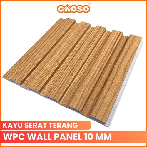 Promo WPC wall Panel Kayu Serat Terang 3 Meter Dekorasi Dinding kayu ...