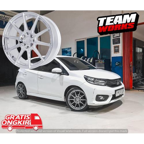 Jual VELG RACING MOBIL BRIO MOBILIO MARCH RING 16 HSR RAI S2 PCD LUBANG ...