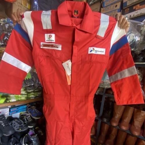 Jual WEARPACK NOMEX PERTAMINA MERAH 6OZ SERAGAM PERTAMINA COVERALL ...