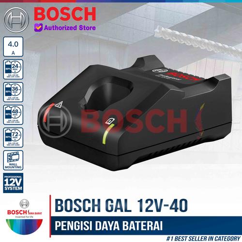 Promo Bosch Charger Battery GAL 12V-40 Pengisi Daya Baterai 12 Volt 4Ah ...