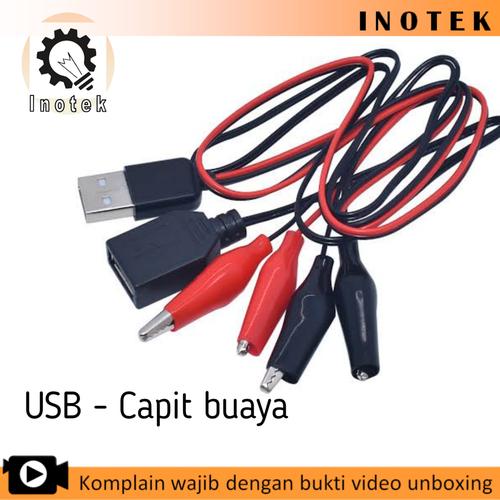 Jual Kabel USB Capit Buaya - Klem Buaya-USB Power Supply Multi Tester ...