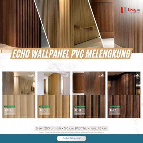 Jual ECHO Wallpanel PVC Tebal 18mm / Wall Panel Dinding Melengkung ...