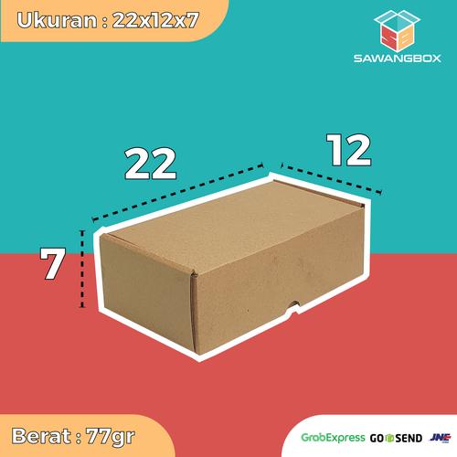 Jual Karton Box 22x12x7 Kotak Kardus Packaging Brownies Kue Bolu ...