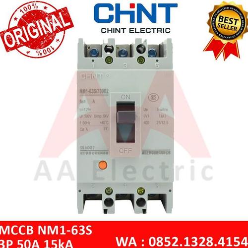 Jual MCCB NM1-63S / NM163S 3P 50A Chint - Kota Surabaya - KDM Elektrik | Tokopedia
