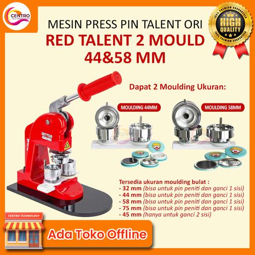 Jual Talent Mesin Press Pin Red Ori 2 Moulding Bisa Pilih Ukuran ...