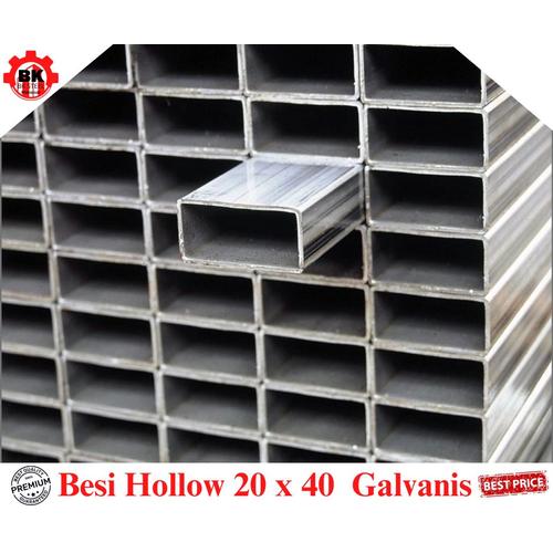 Jual Besi Holo - Hollow 20 x 40 Galvanis (1 mm) Panjang 6 Meter - Kota ...