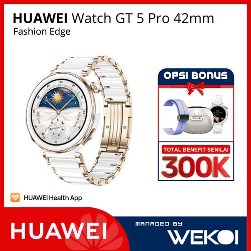 Promo HUAWEI WATCH GT 5 PRO 42mm Ceramic and Titanium | Up to 2-Week ...