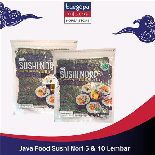 Jual JAVA SUPER FOOD Nori Sushi Gold 10 Lembar Halal / Seaweed Rumput ...
