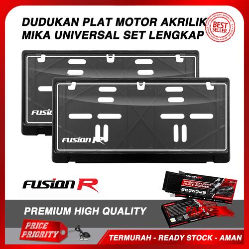 Promo Frame Tempat Dudukan Plat Nomor Motor Mika Akrilik Set Fusion R ...