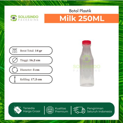 Jual Botol Plastik Susu Milk 250ml 14 Gram PET - Putih - Kota Bekasi ...