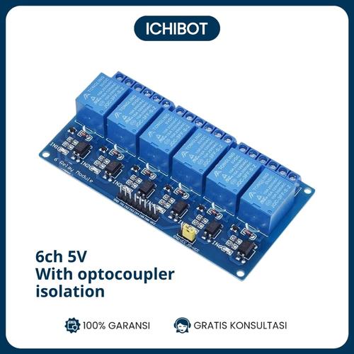 Jual Modul Relay 5V 6 Channel 6ch Chanel with Optocoupler - Kab. Sleman ...