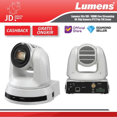 Promo Lumens 30x SDI / HDMI Live Streaming 4K 30p Kamera PTZ Pan Tilt ...