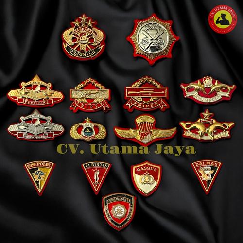 Jual Pin Wing Roda Sabhara Perintis Dalmas Gassus Selam Penyidik Polri ...