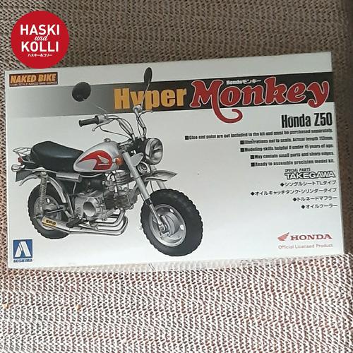 Promo Model Kit Aoshima Honda Z50 Hyper Monkey 1/12th Scale Naked Bike ...