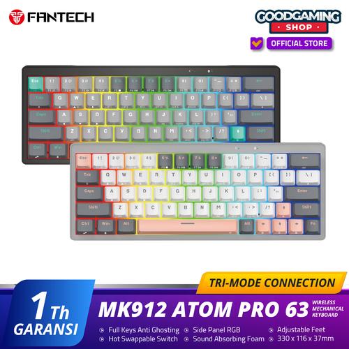 Promo Fantech MK912 ATOM PRO 63 SERIES Wireless Keyboard Mechanical ...