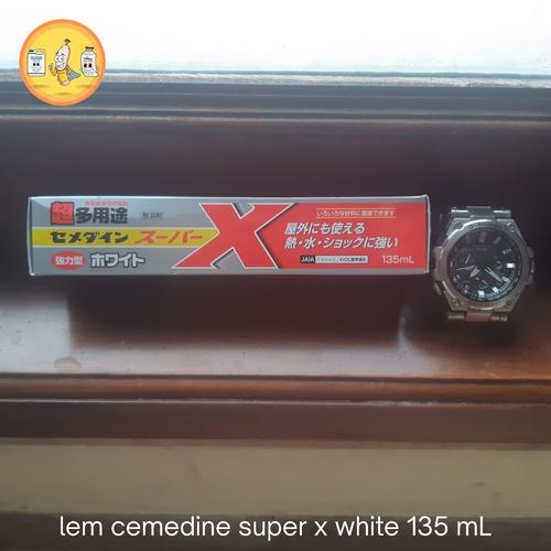 Jual Lem Cemedine Jepang Super X 135mL serbaguna asli WHITE Japan Glue ...