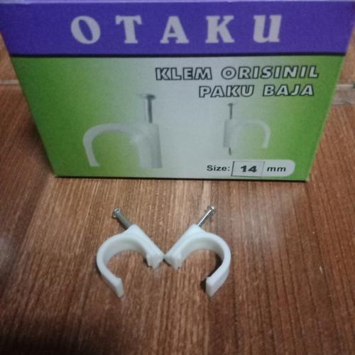 Jual PAKU KLEM KABEL CLAMP ORISINIL ASLI PAKU BAJA UKURAN NO.14 PANJANG ...