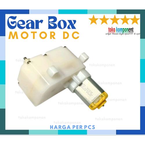 Jual Smart Car Gear Motor DC Gearbox Putih 5 Volt Gear Box Plastik ...