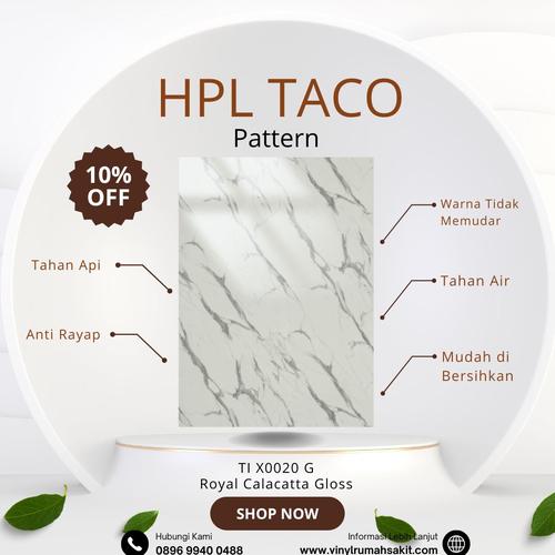 Jual HPL Taco kode TI X0020 G - Royal Calacatta Gloss [Pattern Gloss ...