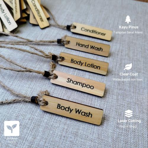 Jual Label Kayu Custom | Hang Tag Kayu Custom Eco Friendly Aesthetic ...