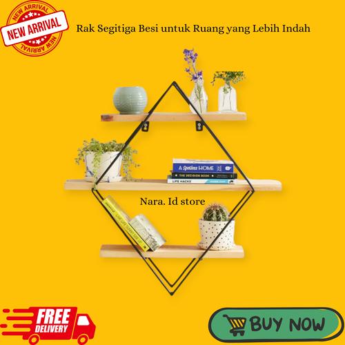 Jual Rak Dinding Bentuk Ketupat - Desain Modern dan Fungsional Nara302A ...