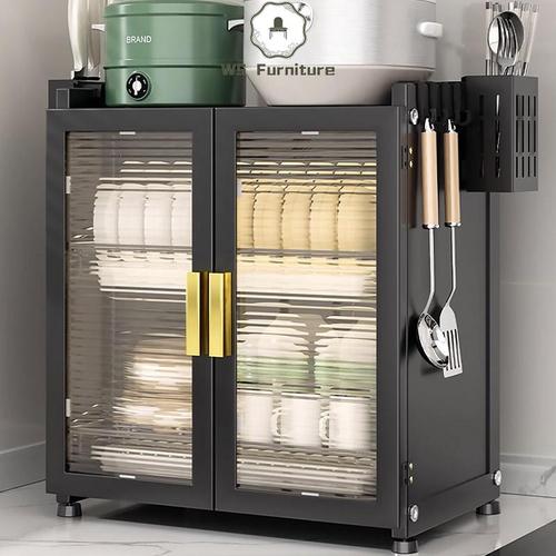 Jual Kitchen dish storage cabinets drain rack multi-function countertop ...