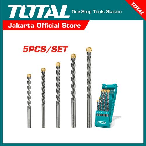Promo TOTAL Masonry drill bits set TACSD5051 - Set mata bor batu isi ...