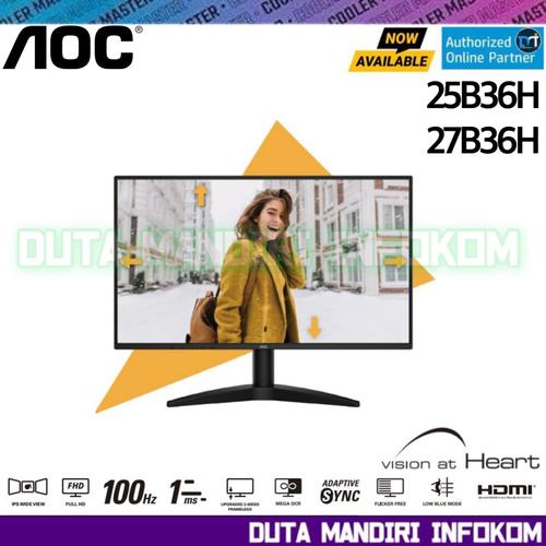 Promo AOC 25B36H 24.5" | 27B36H 27" Inch - FHD IPS FHD 100Hz 1ms HDMI ...