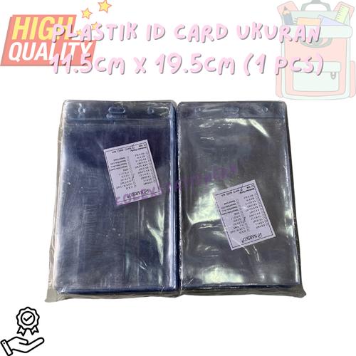 Jual Plastik ID Card / Plastik Name Tag Holder Ukuran 11.5 x 19.5 cm ...