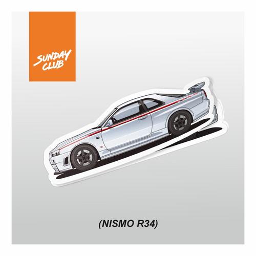 Jual Sunday Club - Sticker Satuan mobil Skyline R34 Nismo Hot Wheels ...