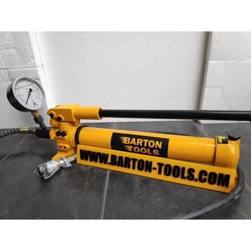 Jual 700ml Hydraulic Pump Pompa Manual Gauge Hidrolik Single Acting BARTON - Jakarta Barat ...