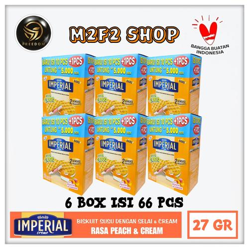 Jual Imperial Creme Peach | Biskuit Susu Selai Rasa Peach & Krim Sachet ...