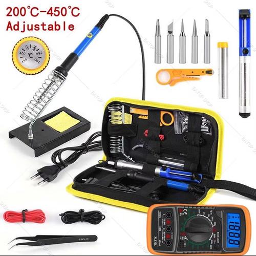 Jual Paket Solder Listrik Lengkap Set Solder Listrik Lengkap Dengan Multimeter Iron Tool Kit ...