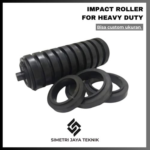 Jual IMPACT ROLLER HEAVY DUTY ROLLER KARET PIPA 60 (89) - PANJANG 180 ...