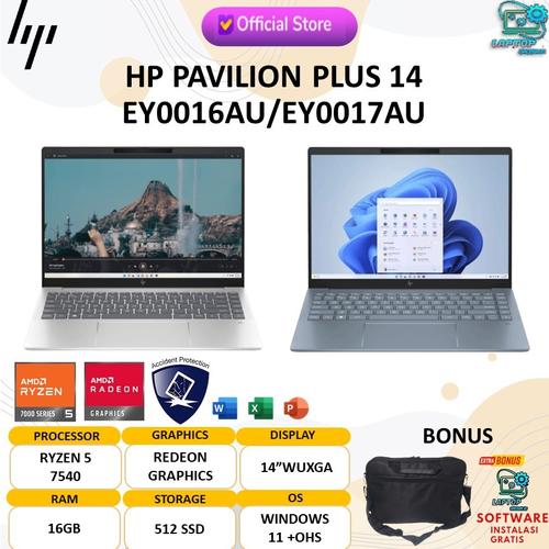 Promo Hp pavilion plus 14 Amd Ryzen 5 7540 16gb 512gb win 11 14"wuxga ...