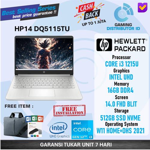 Promo Laptop HP 14s Core i3 RAM 8GB 512SSD W11 14FHD IPS - UNIT+UP WIN ...