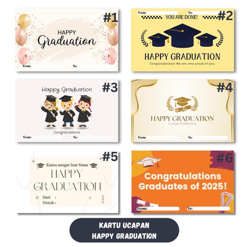 Jual Gift Card Happy Graduation | Gift Card Wisuda Kelulusan - +TEKS ...