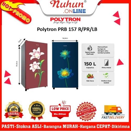 Jual Kulkas 1 Pintu Polytron PRB 157 Original Pabrik Garansi Resmi ...