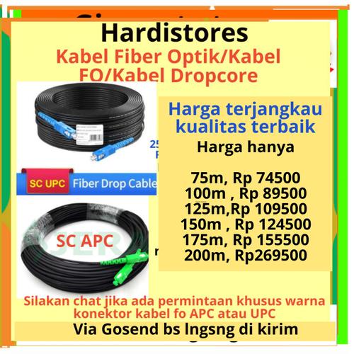 Jual Kabel Fiber Optic FO Precon 100 Meter Siap Pakai Bergaransi - 80 ...