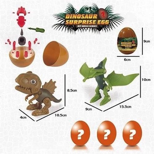 Jual Mainan Anak Telur Telor Dino DIY Dinosaur Surprise Egg Dinosaurus ...