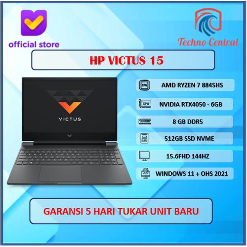 Promo LAPTOP HP VICTUS 15 RYZEN 7 8845HS RTX4050 6GB/ 8GB 512GB W11+OHS ...