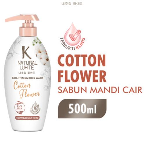 Jual K NATURAL White Cotton Flower Body Wash 500ml / Sabun Mandi Cair ...