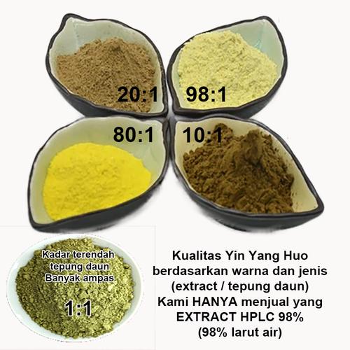 Jual READY STOCK 500gr YIN YANG HUO Extract Powder HPLC 98% Penambah ...